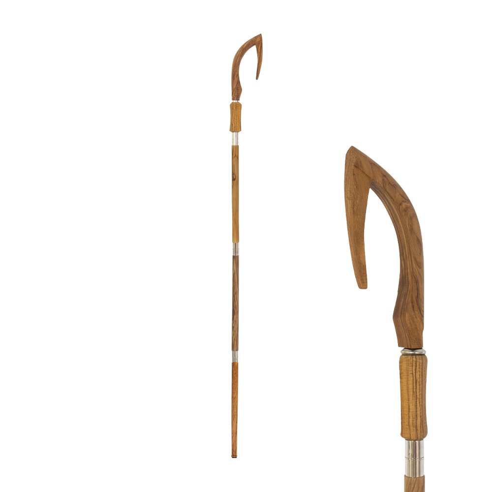 Bastone del vescovo in legno ulivo Myriam