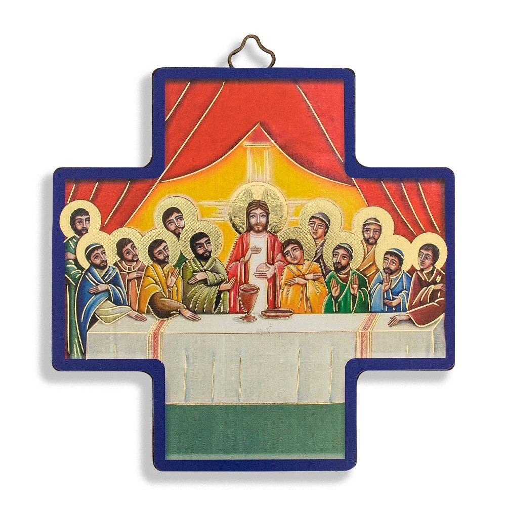 Icona Ultima Cena lavorata a mano Myriam