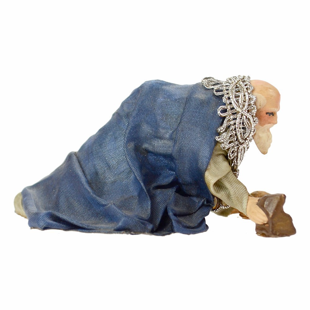 Re Magio Bianco cm 10 Presepi Napoletani.