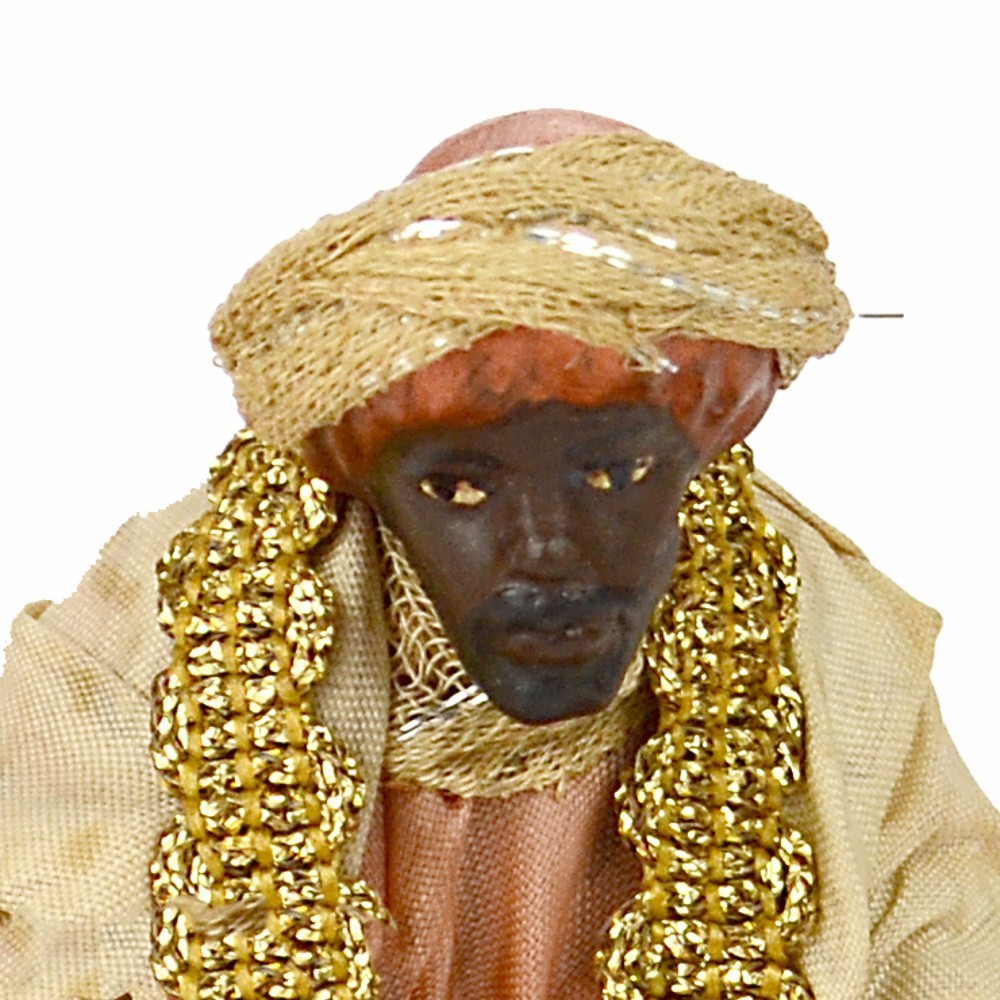 Re Magio Moro cm 12 Presepi Napoletani.