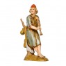 Statuina del Pifferaio che Suona per il Presepe 10 cm.