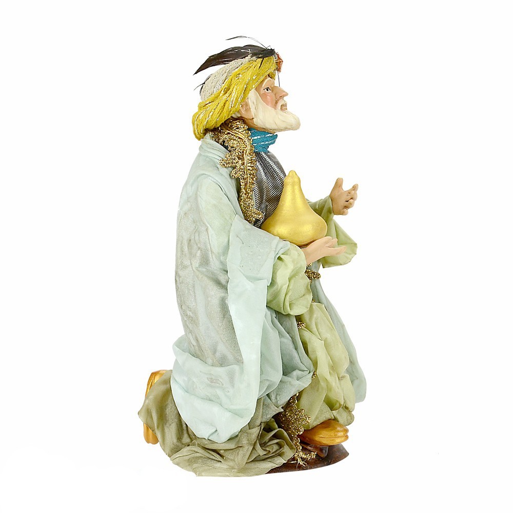 Re Magio Bianco cm 22 Presepe Napoletano.