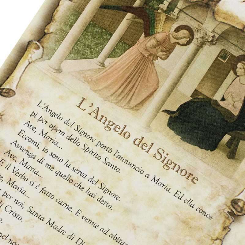 Cartoncini con preghiera l'Angelo del Signore